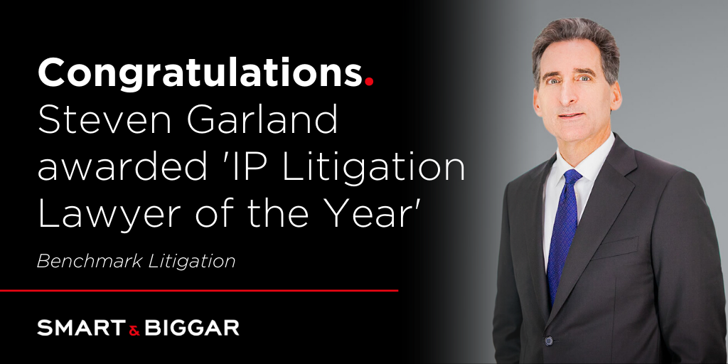 Steven Garland awarded ‘IP Litigation Lawyer of the Year by the ...