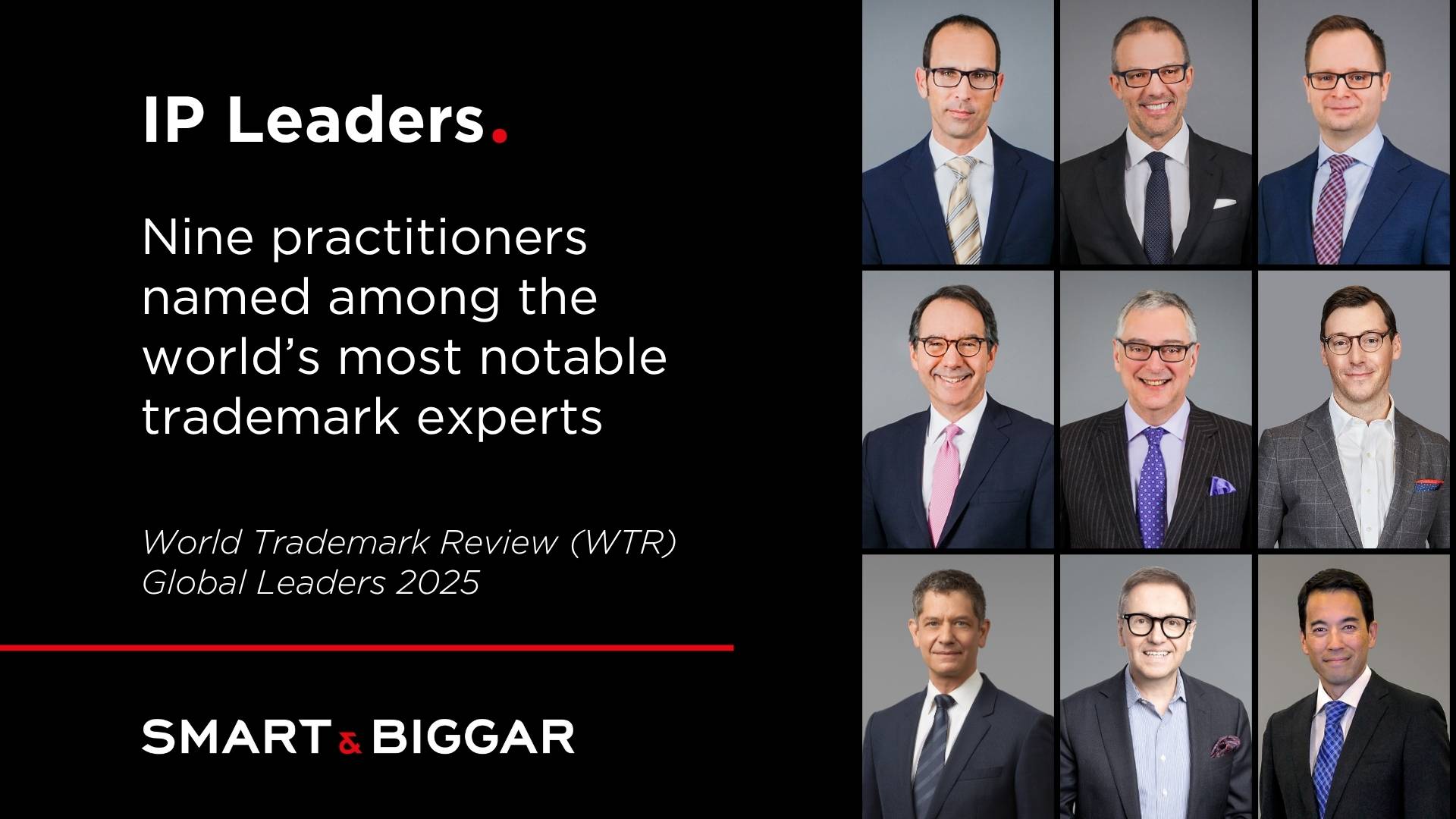 Smart & Biggar’s Trademarks team earns nine rankings in WTR Global ...