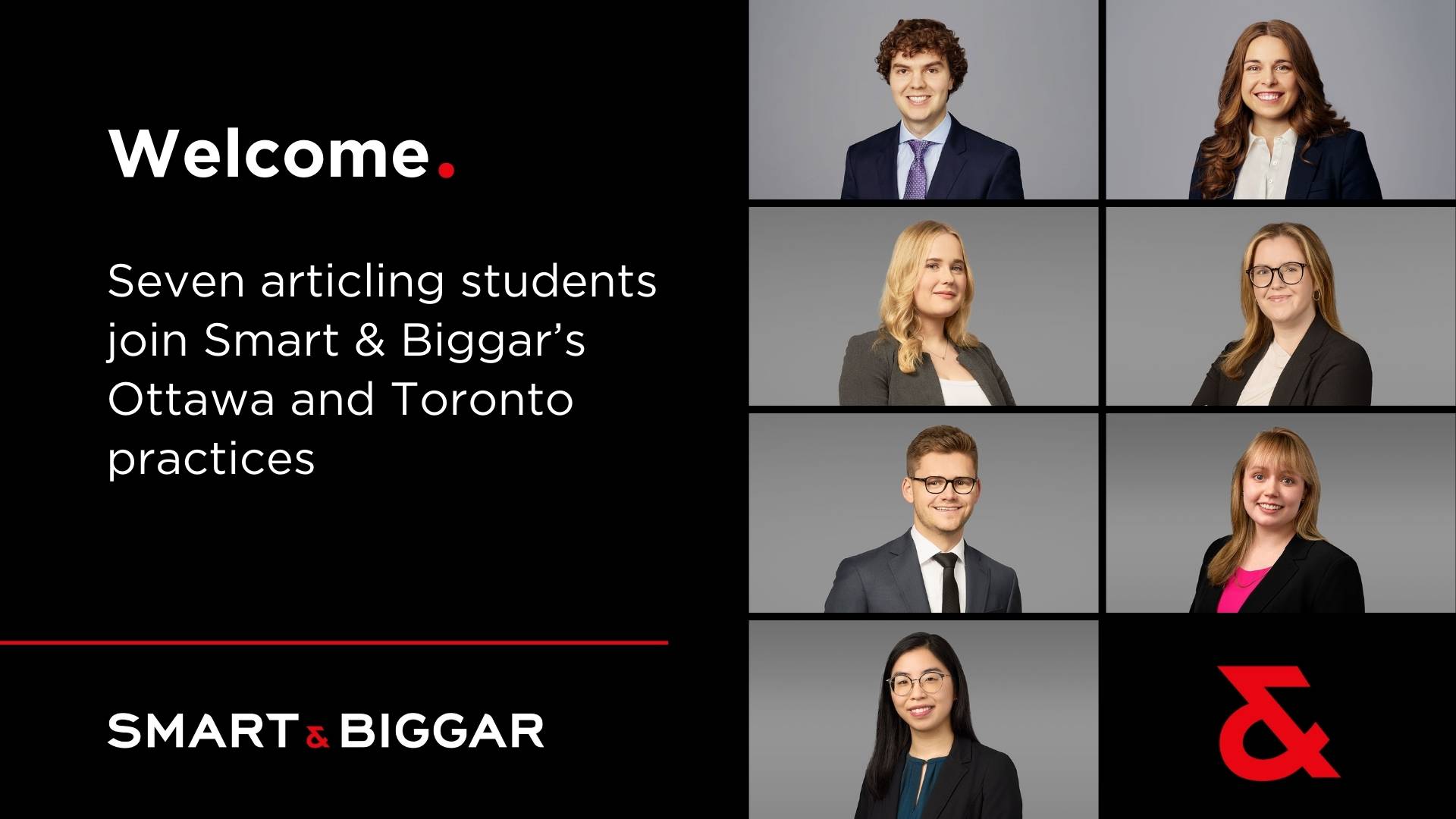 Seven articling students join Smart & Biggar’s Ottawa and Toronto practices